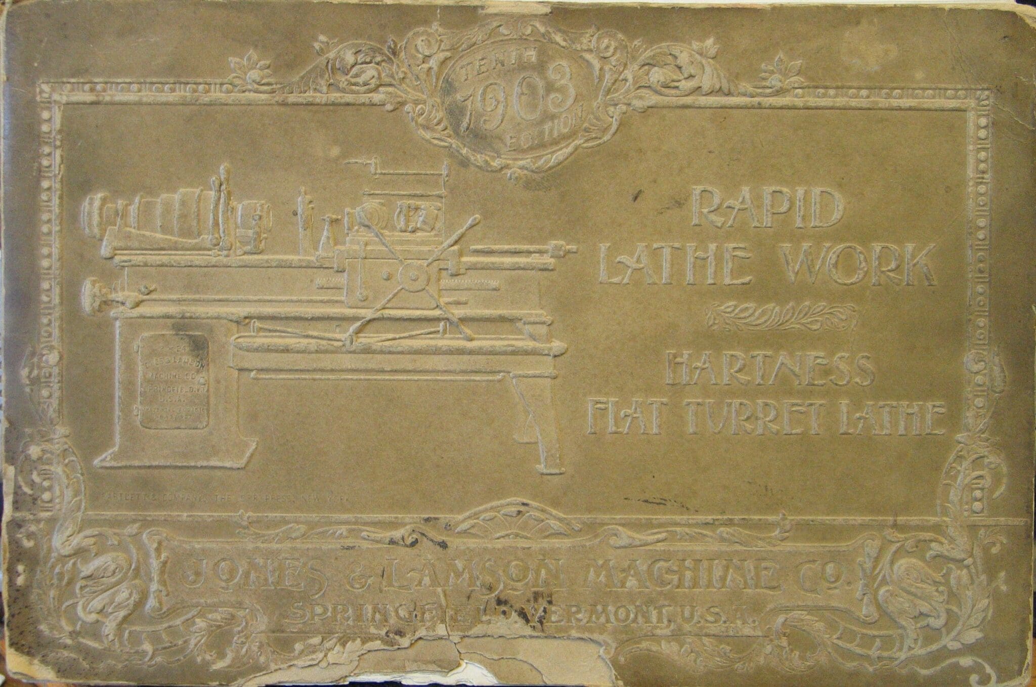 Machine of the Month: First Model Jones & Lamson Flat Turret Lathe ...