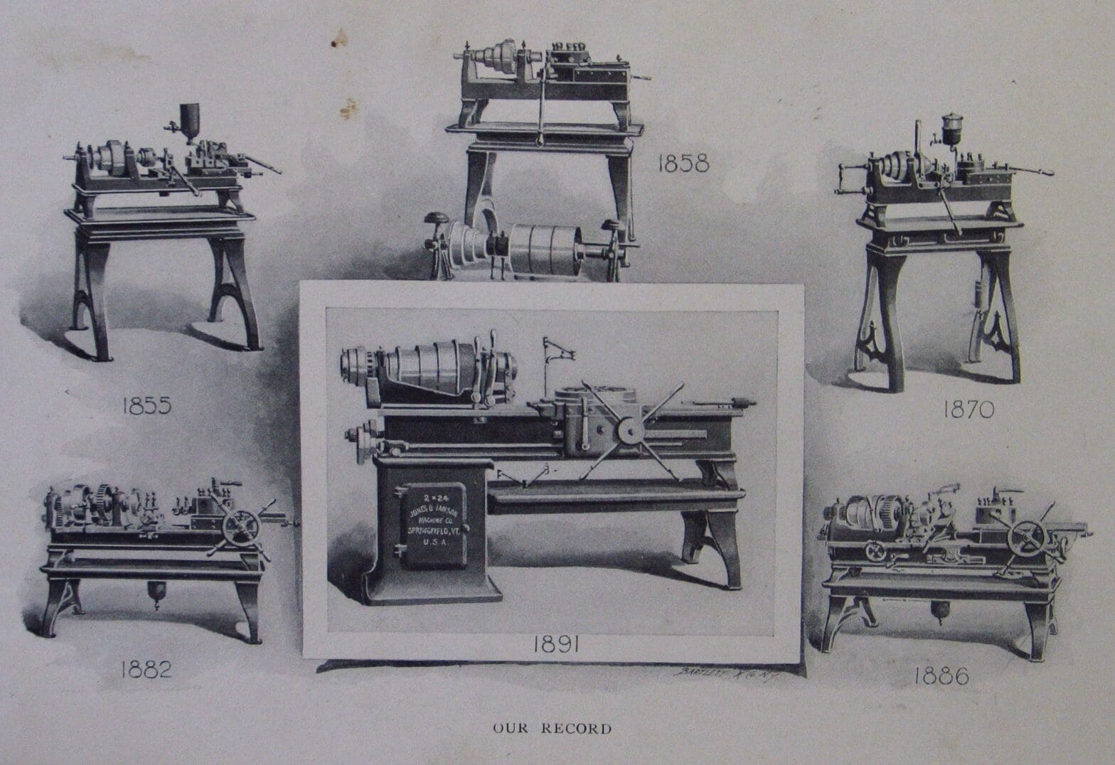 Machine of the Month: First Model Jones & Lamson Flat Turret Lathe ...